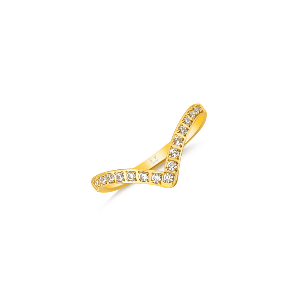Hadley Dainty Wishbone Ring - Ellie Vail Jewelry