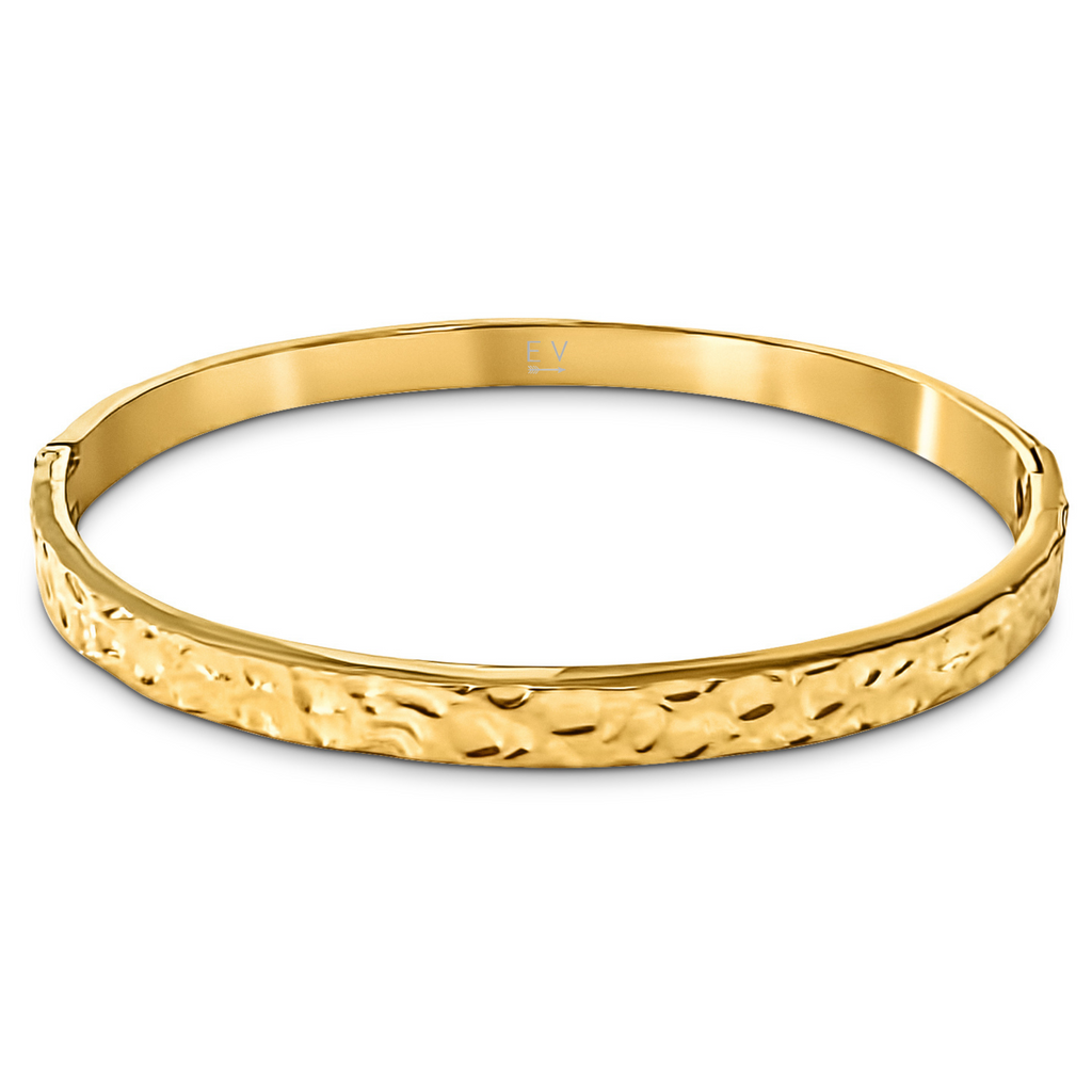 Maribel Hammered Bangle Bracelet – Ellie Vail