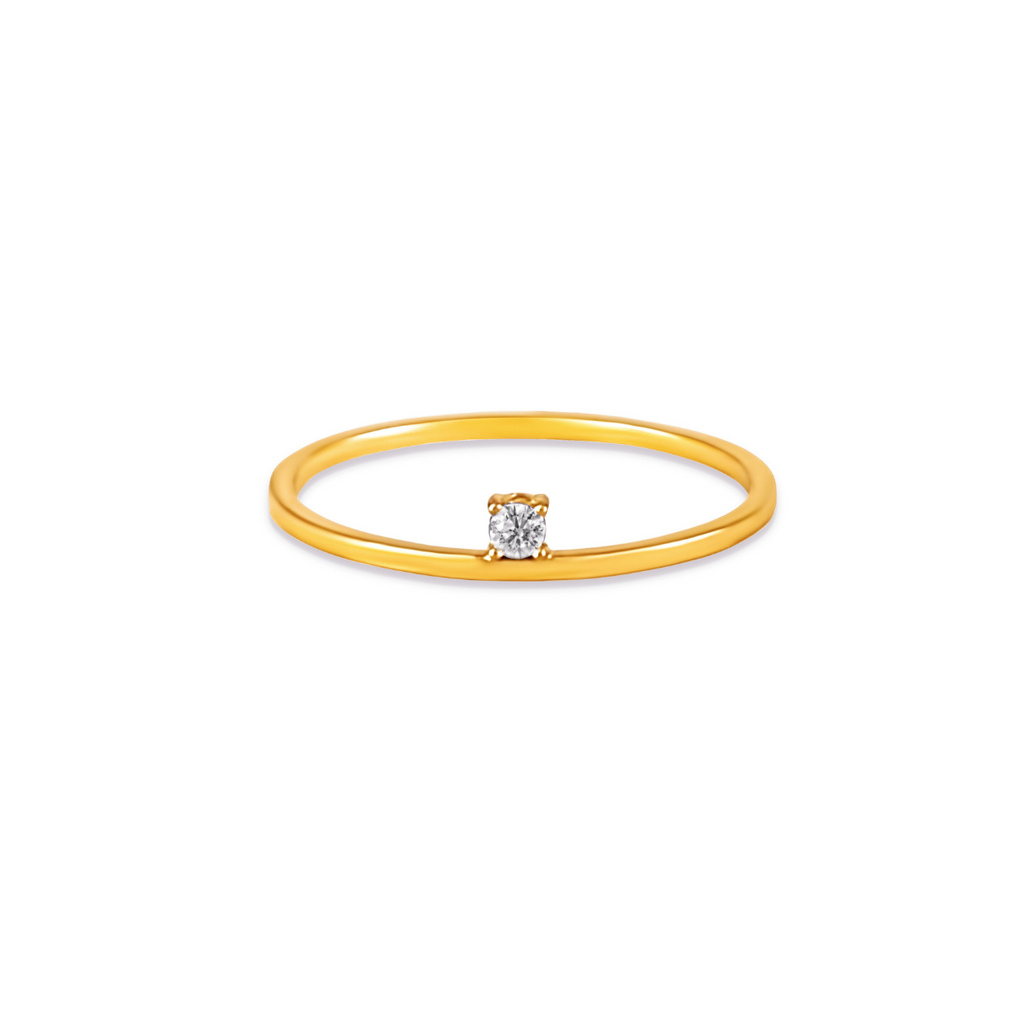 Rae Unilateral Solitaire Ring – Ellie Vail