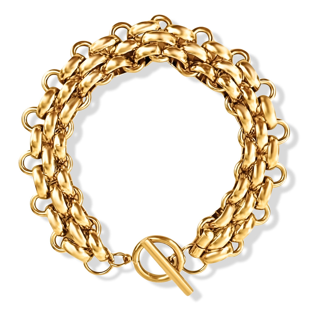 Rosalinda Chunky Chain Toggle Bracelet – Ellie Vail