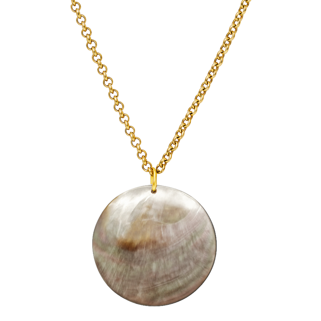 Julane Mother Of Pearl Shell Pendant Necklace – Ellie Vail