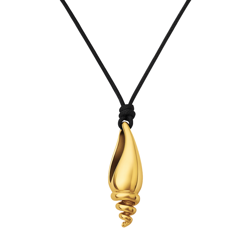 Amaya Oversized Shell Cord Necklace – Ellie Vail