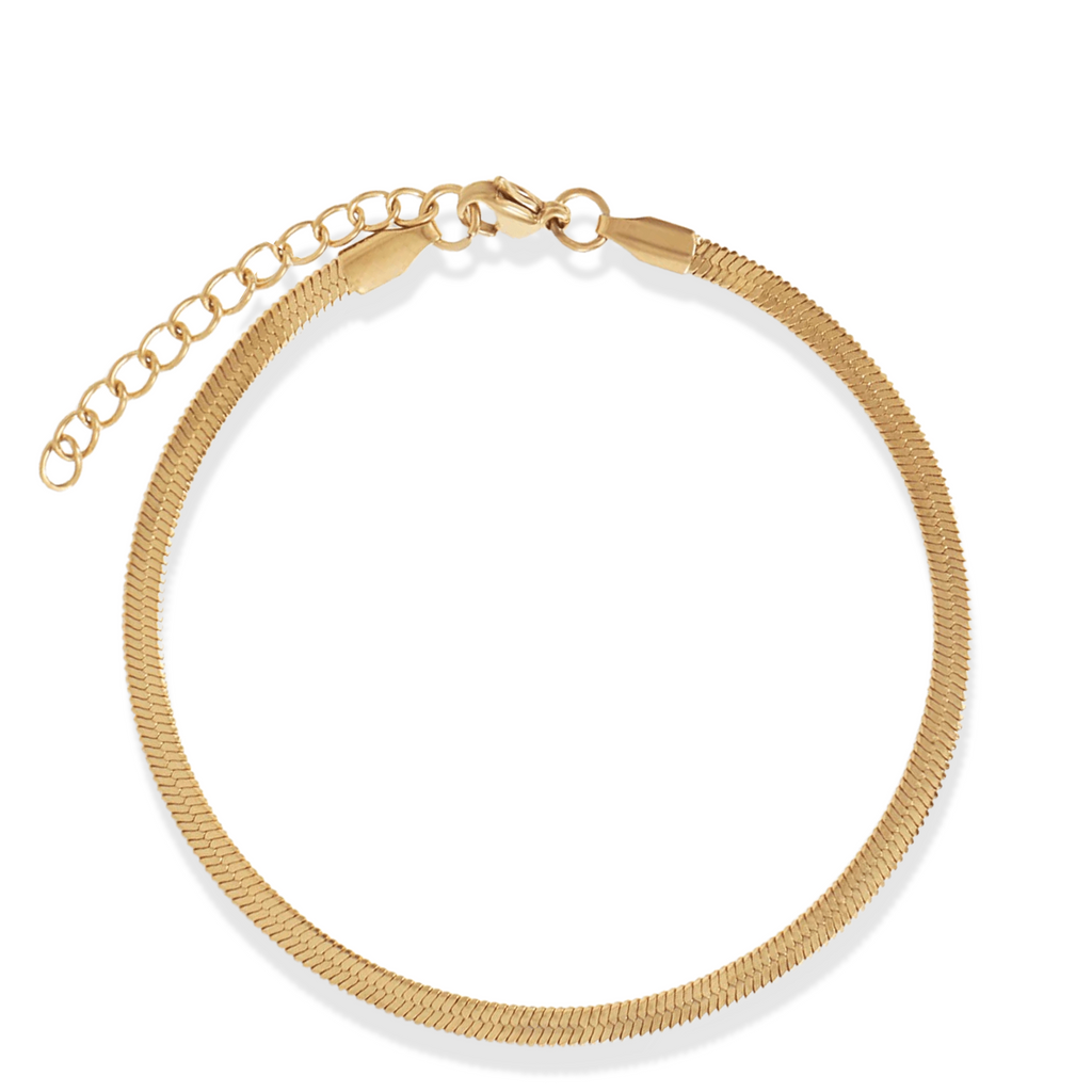Nic Herringbone Chain Bracelet - Ellie Vail Jewelry