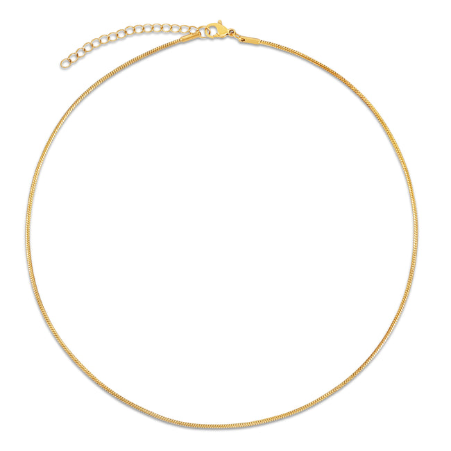 Amara Dainty Snake Chain Choker Necklace - Ellie Vail Jewelry
