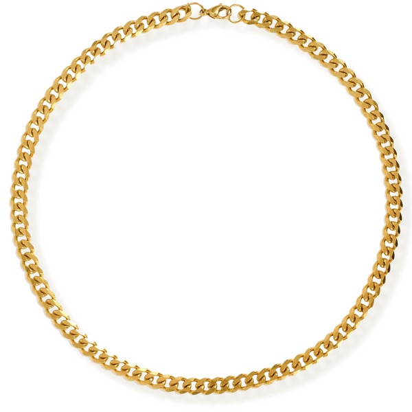 Liam Cuban Chain Necklace - Ellie Vail Jewelry