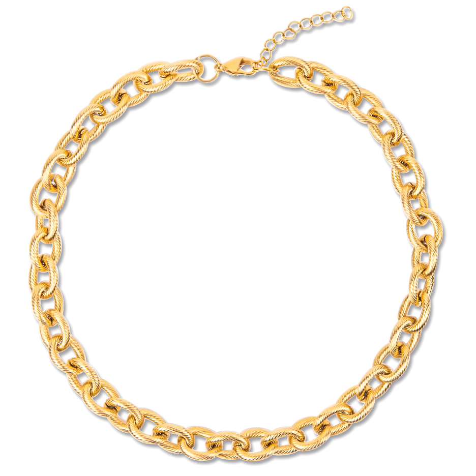 Stevie Chunky Chain Link Necklace - Ellie Vail Jewelry